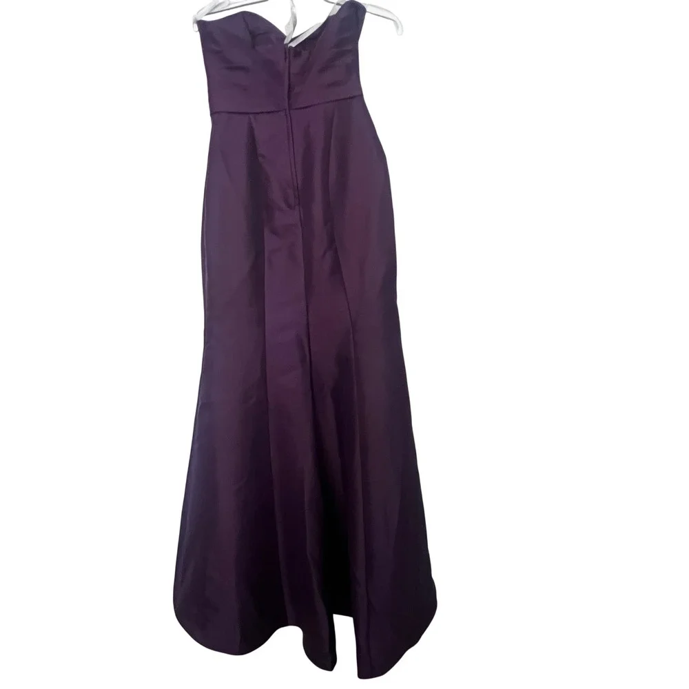 David's Bridal | Dresses | Davids Bridal Plum Purple Strapless ...